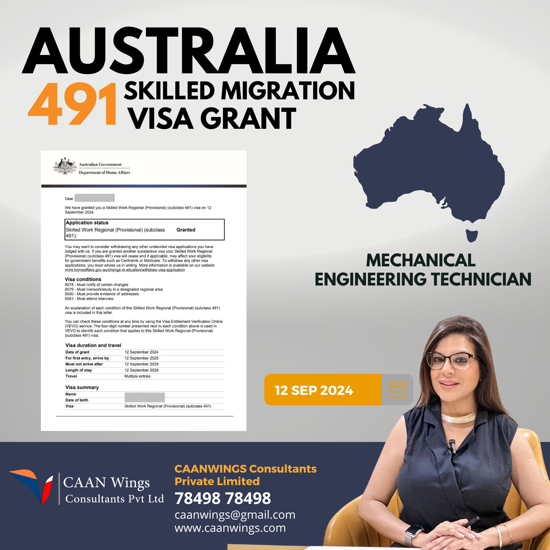 𝐀𝐔𝐒𝐓𝐑𝐀𝐋𝐈𝐀 𝟒𝟗𝟏 𝐒𝐤𝐢𝐥𝐥𝐞𝐝 𝐌𝐢𝐠𝐫𝐚𝐧𝐭 𝐕𝐢𝐬𝐚 𝐆𝐫𝐚𝐧𝐭 𝐅𝐨𝐫 𝐌𝐞𝐜𝐡𝐚𝐧𝐢𝐜𝐚𝐥 𝐄𝐧𝐠𝐢𝐧𝐞𝐞𝐫𝐢𝐧𝐠 ...