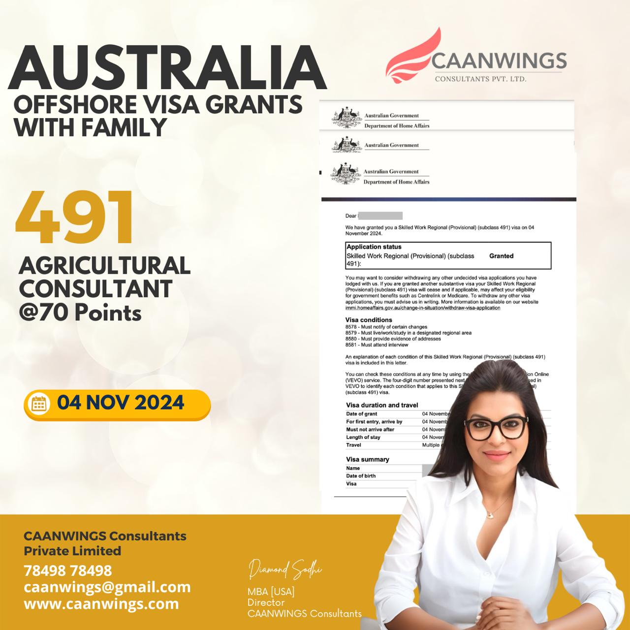 𝐀𝐔𝐒𝐓𝐑𝐀𝐋𝐈𝐀 𝟒𝟗𝟏 𝐎𝐟𝐟𝐬𝐡𝐨𝐫𝐞 𝐕𝐢𝐬𝐚 𝐆𝐫𝐚𝐧𝐭𝐬 𝐰𝐢𝐭𝐡 𝐅𝐚𝐦𝐢𝐥𝐲 - CAAN Wings Consultants ...