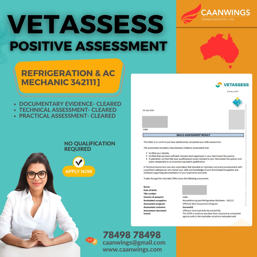 Australia positive skill assessment received - CAAN Wings Consultants ...